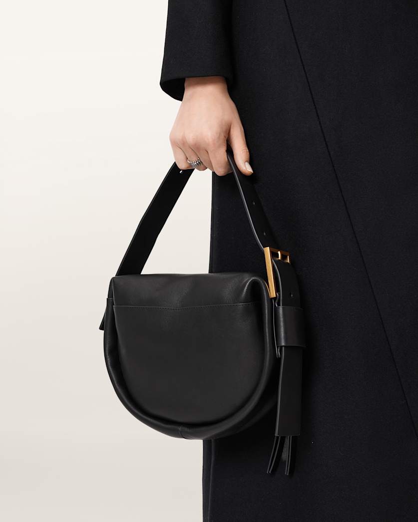 Noemie Mini Shoulder Bag Black | ALLSAINTS